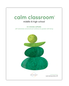 Calm Classroom Middle & High School Manual | Self Esteem Shop
